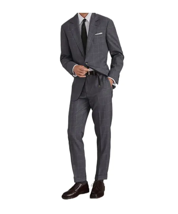 Brunello Cucinelli Lapel Long-sleeved Suit Set
