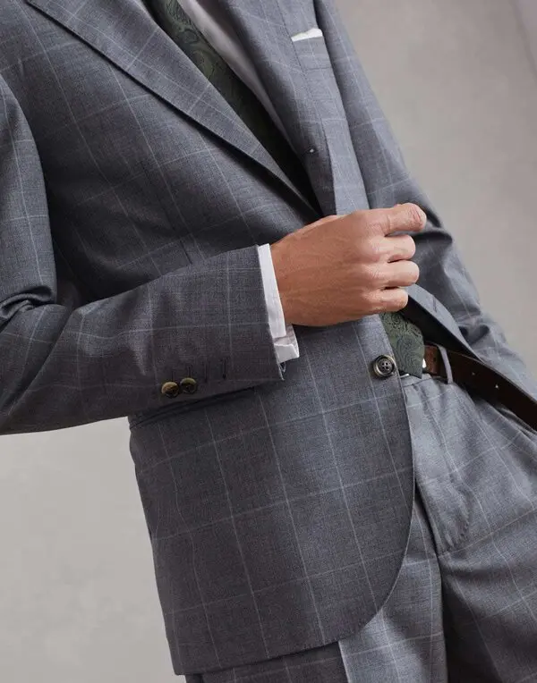 Brunello Cucinelli Lapel Long-sleeved Suit Set