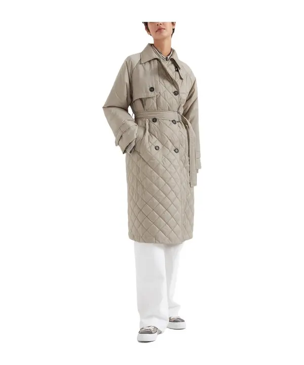 Brunello Cucinelli Quilted Trench Coat