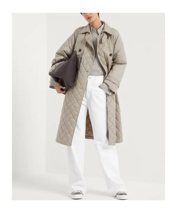 Brunello Cucinelli Quilted Trench Coat