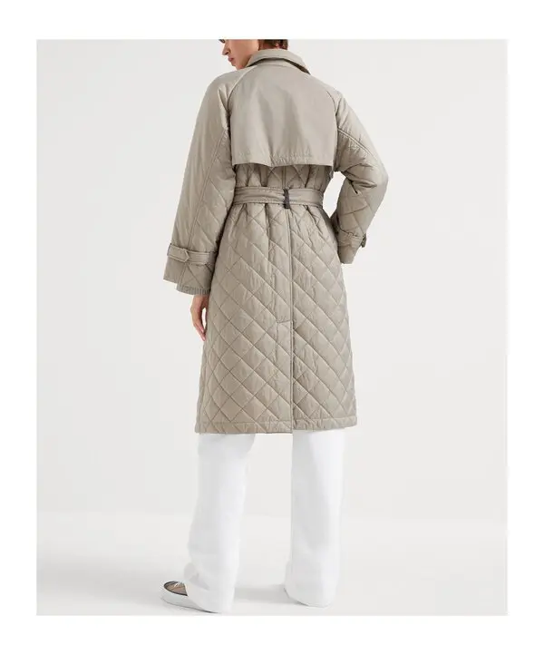 Brunello Cucinelli Quilted Trench Coat