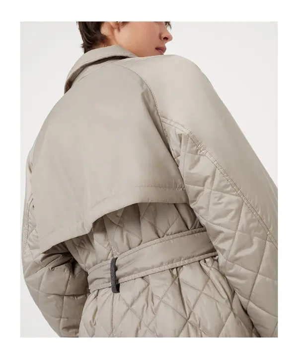 Brunello Cucinelli Quilted Trench Coat