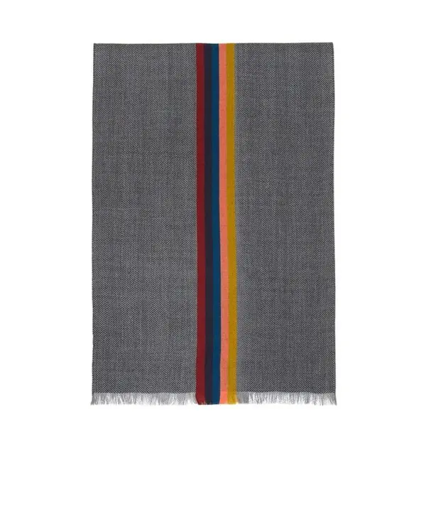 Paul Smith Fringed Scarf - Black