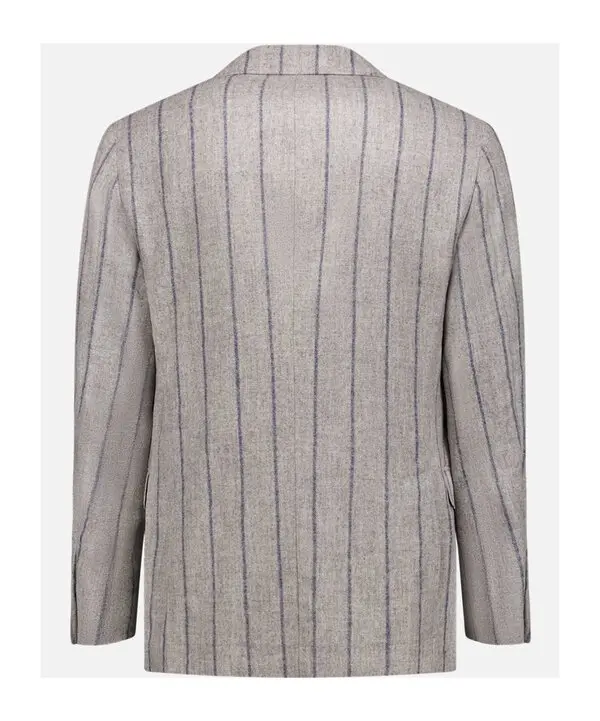 Brunello Cucinelli Striped Single-breasted Blazer
