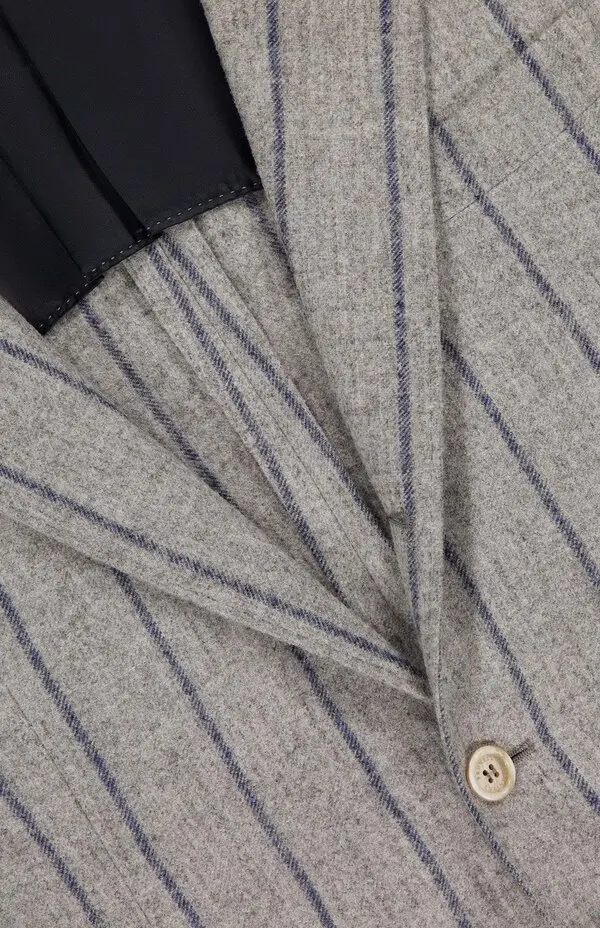 Brunello Cucinelli Striped Single-breasted Blazer