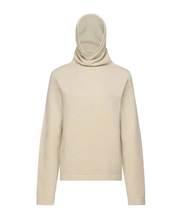 Alaïa High-neck Sweater - Nude