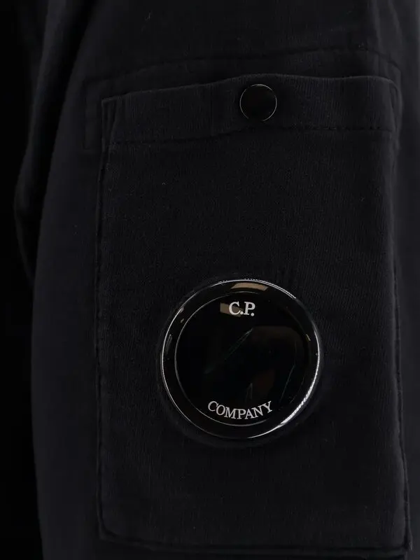 C.P. COMPANY Short Sleeve Sweatshirt With Lens Detail