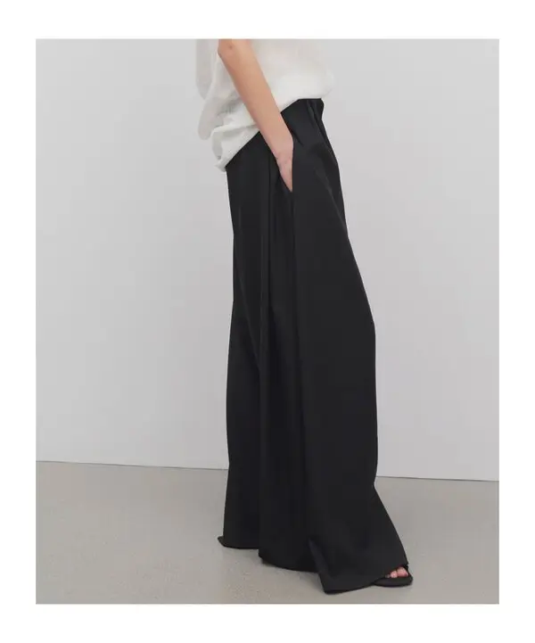 THE ROW Wide-leg Wool Trousers
