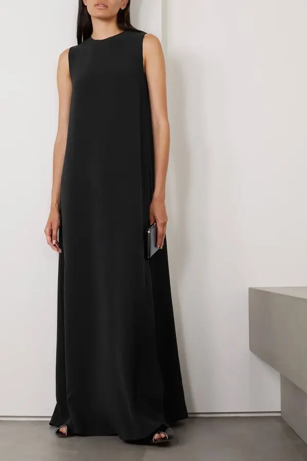 THE ROW Eno Crepe Extra-long Dress
