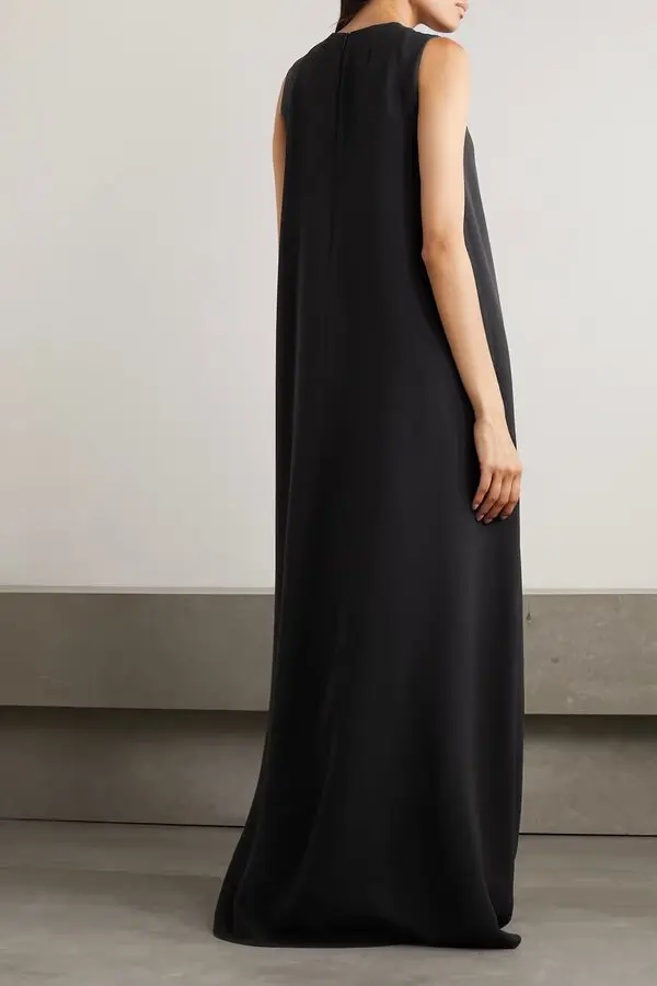 THE ROW Eno Crepe Extra-long Dress