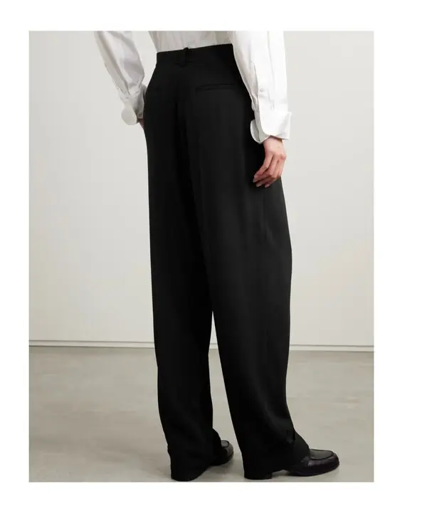 THE ROW Pleated Wide-leg Trousers
