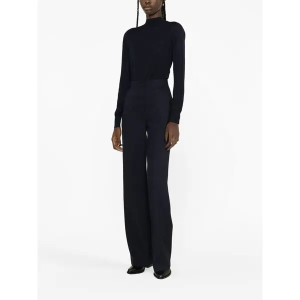 THE ROW High Waist Straight Leg Pants