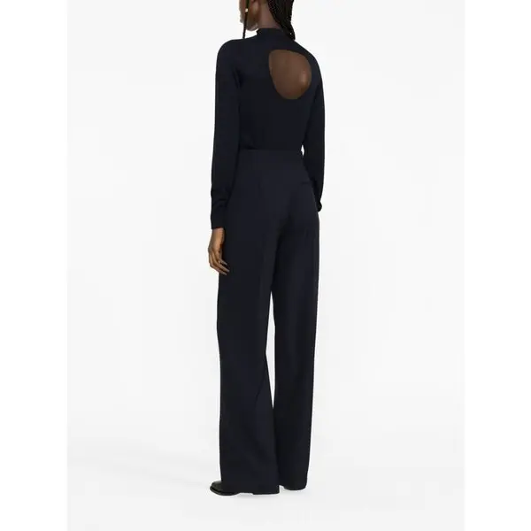 THE ROW High Waist Straight Leg Pants