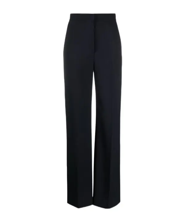 THE ROW High Waist Straight Leg Pants - Black