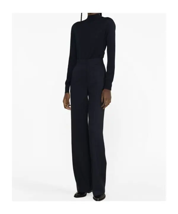 THE ROW High Waist Straight Leg Pants