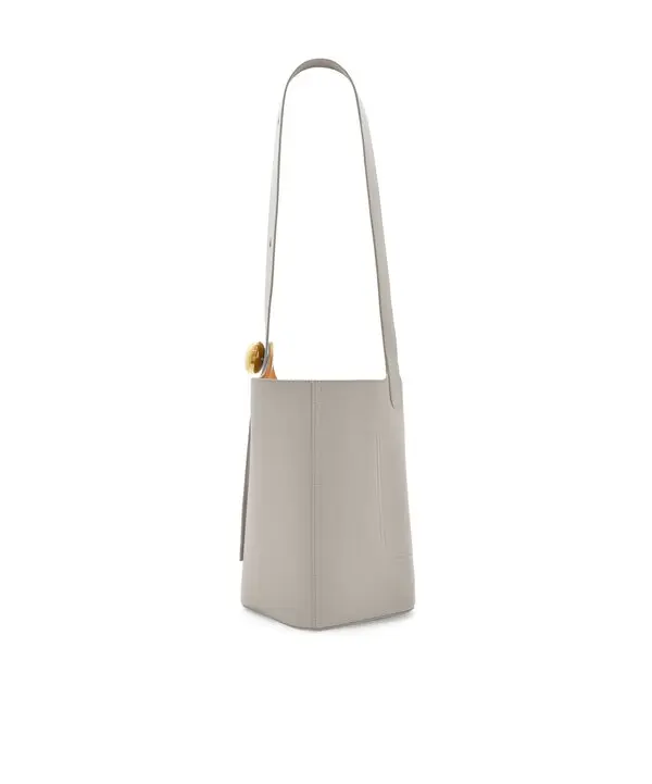 Loewe Medium Pebble Bucket Bag - Shell Ash