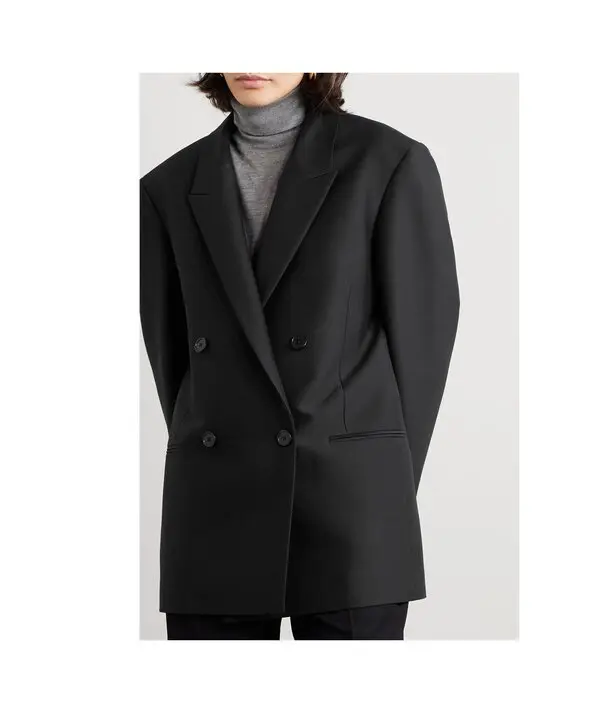 THE ROW Wilsonia Double-breasted Wool Suit Jacket