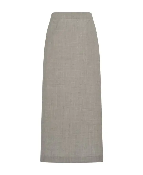 THE ROW Ankle Straight Half Skirt - Gray