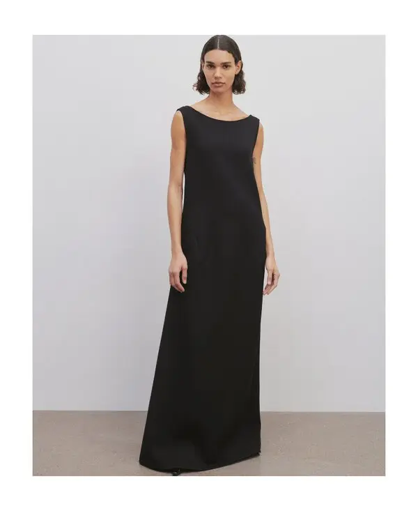 THE ROW Rhea Freshly Cut Wool Maxi Dress