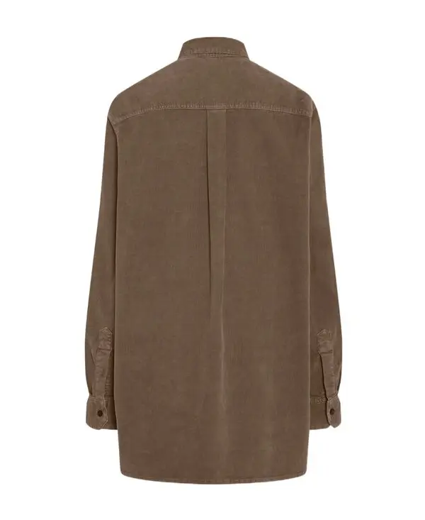 THE ROW Corduroy Long-sleeve Shirt With Chest Pocket