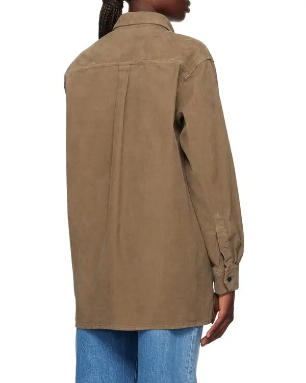 THE ROW Corduroy Long-sleeve Shirt With Chest Pocket