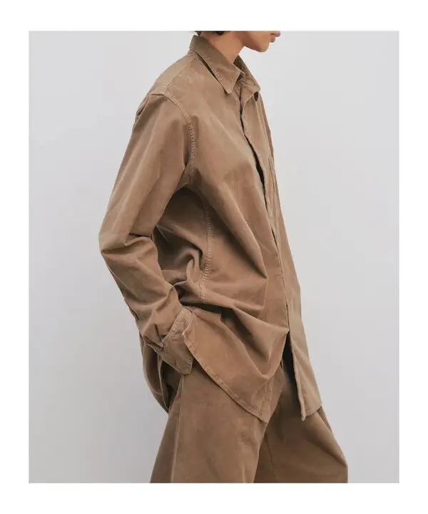 THE ROW Corduroy Long-sleeve Shirt With Chest Pocket