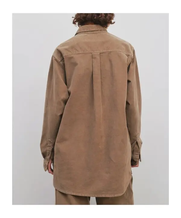 THE ROW Corduroy Long-sleeve Shirt With Chest Pocket