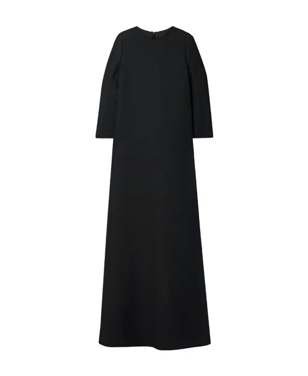 THE ROW Long-sleeved Wool Silk Blend Maxi Dress