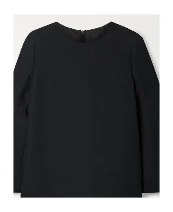 THE ROW Long-sleeved Wool Silk Blend Maxi Dress