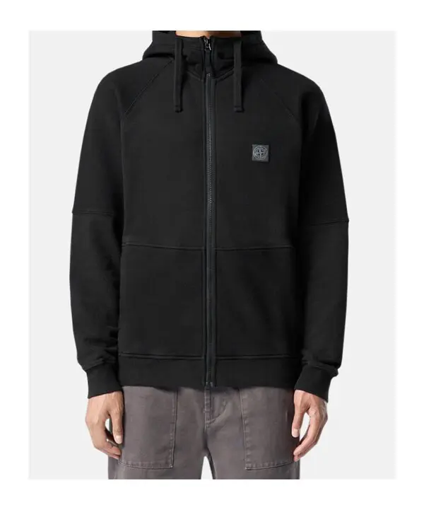 Stone Island Zip-up Drawstring Hoodie