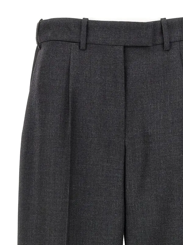 THE ROW Pleat-front Wide-leg Trousers