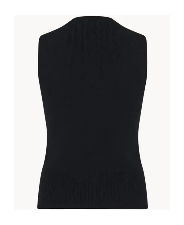THE ROW Comi Cashmere V-neck Sleeveless Sweater
