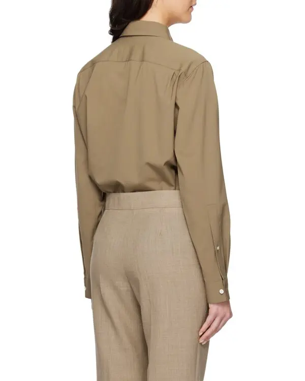 THE ROW Classic Virgin Wool Button-down Shirt