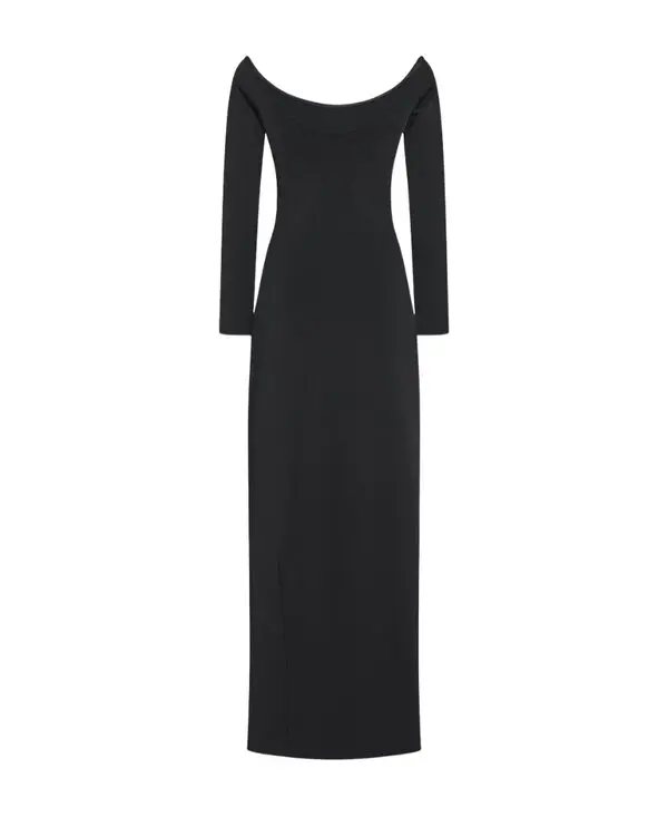 THE ROW Long Sleeve Stretch Dress