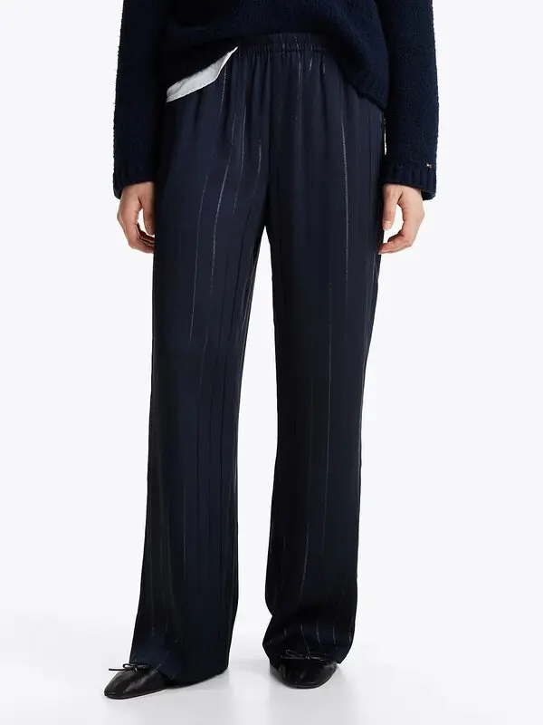 Tommy Hilfiger Loose Fit Metallic Striped Pants