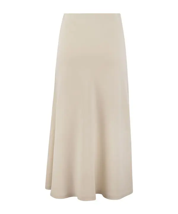 Brunello Cucinelli High-waisted Flared Maxi Skirt