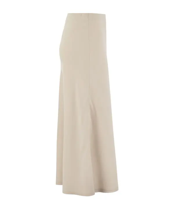 Brunello Cucinelli High-waisted Flared Maxi Skirt