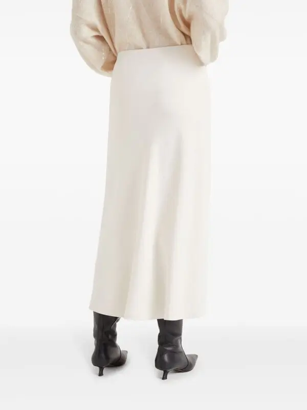 Brunello Cucinelli High-waisted Flared Maxi Skirt