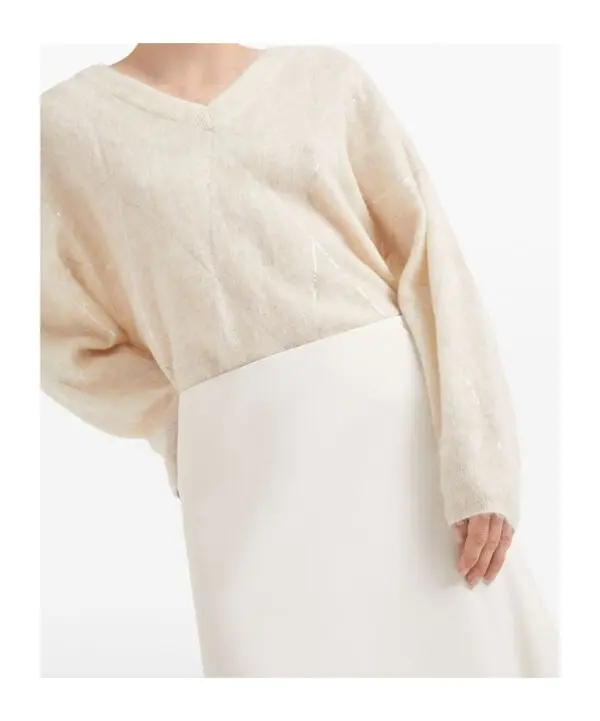 Brunello Cucinelli High-waisted Flared Maxi Skirt