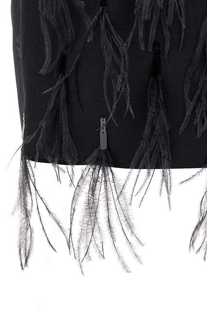 Brunello Cucinelli Feather Embellished Sleeveless Crewneck Top