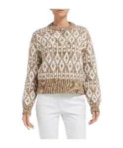 Brunello Cucinelli Jacquard Motif Knitted Jumper With Sequin Details