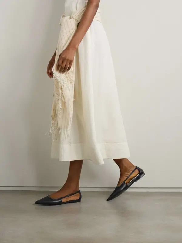 Brunello Cucinelli Monili Cut-out Pointed Flats