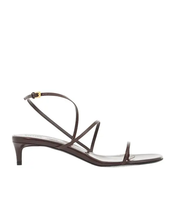 Khaite Loop Heeled Sandals - Black