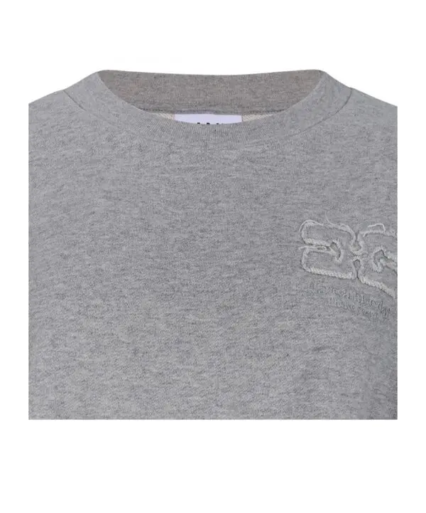 GANNI Peplum Hem Crewneck Sweatshirt