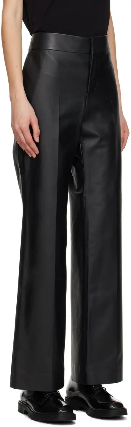 THE ROW Straight Leather Casual Pants