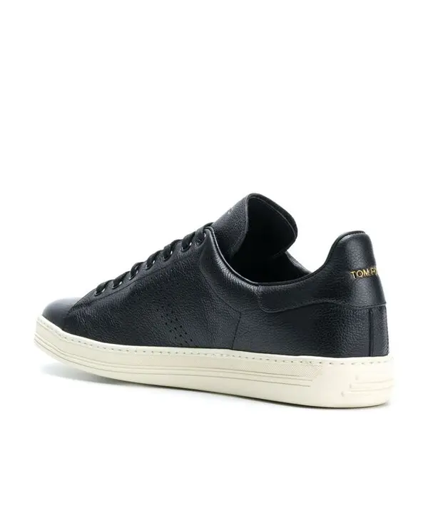 TOM FORD T-shaped Casual Lace-up Sneakers - Black