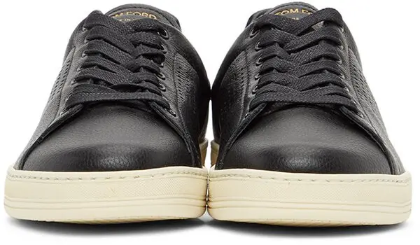 TOM FORD T-shaped Casual Lace-up Sneakers - Black