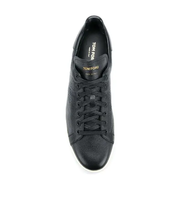TOM FORD T-shaped Casual Lace-up Sneakers - Black