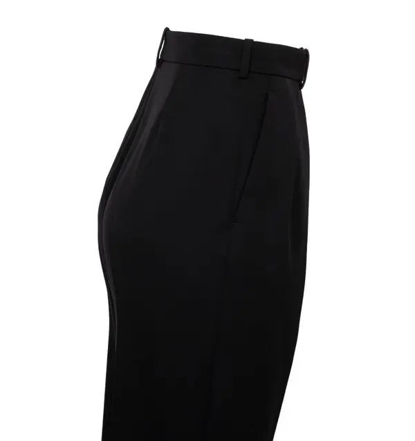 THE ROW Corby Pleated Wool Tailored Trousers