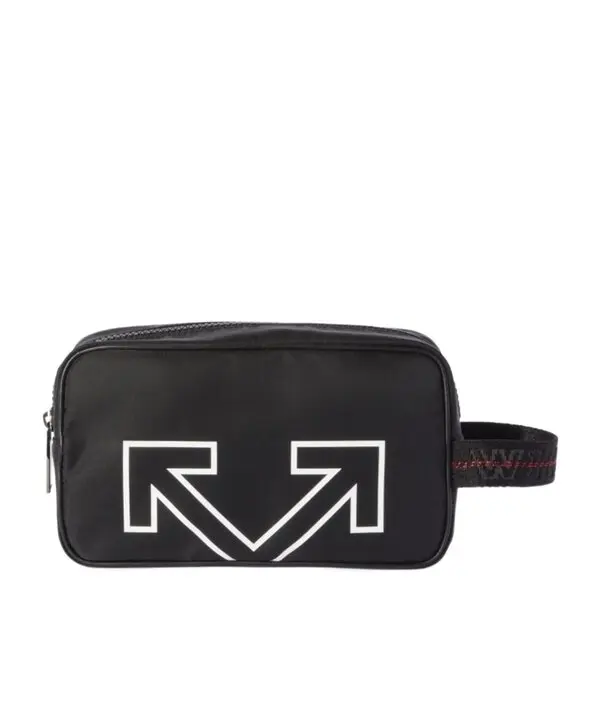 Off-White Logo Zip-up Wash Bag